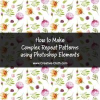 How to Make a Half Drop Repeat Pattern using Photoshop Elements | Linda Matthews: Textile Art ...